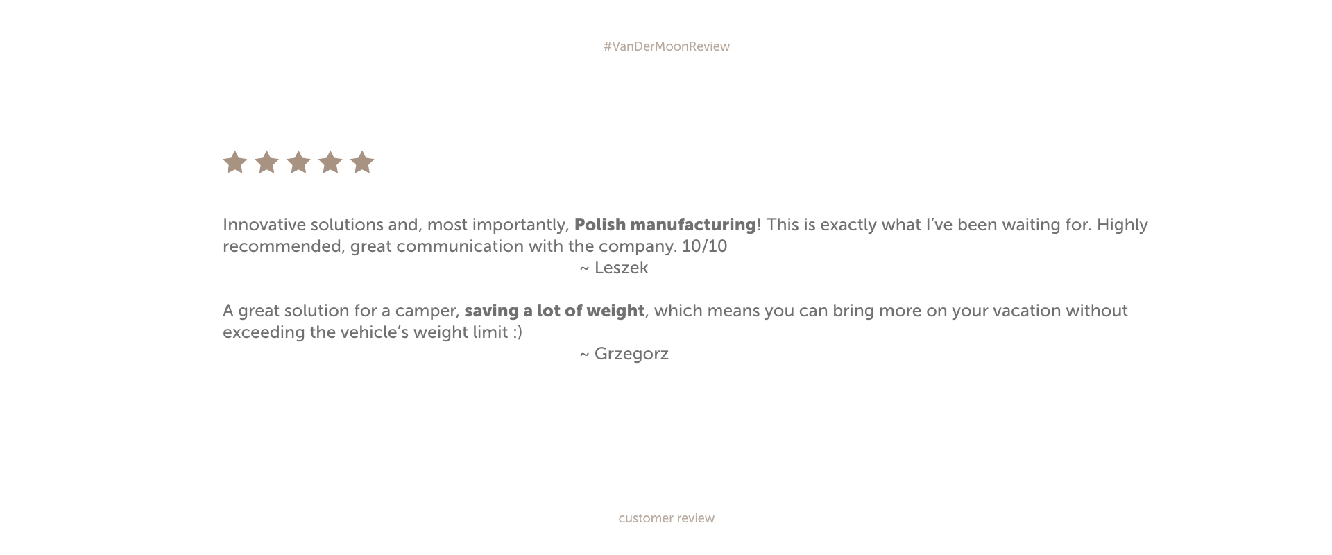 Manufacturer of caravaning furniture | VanDerMoon.com