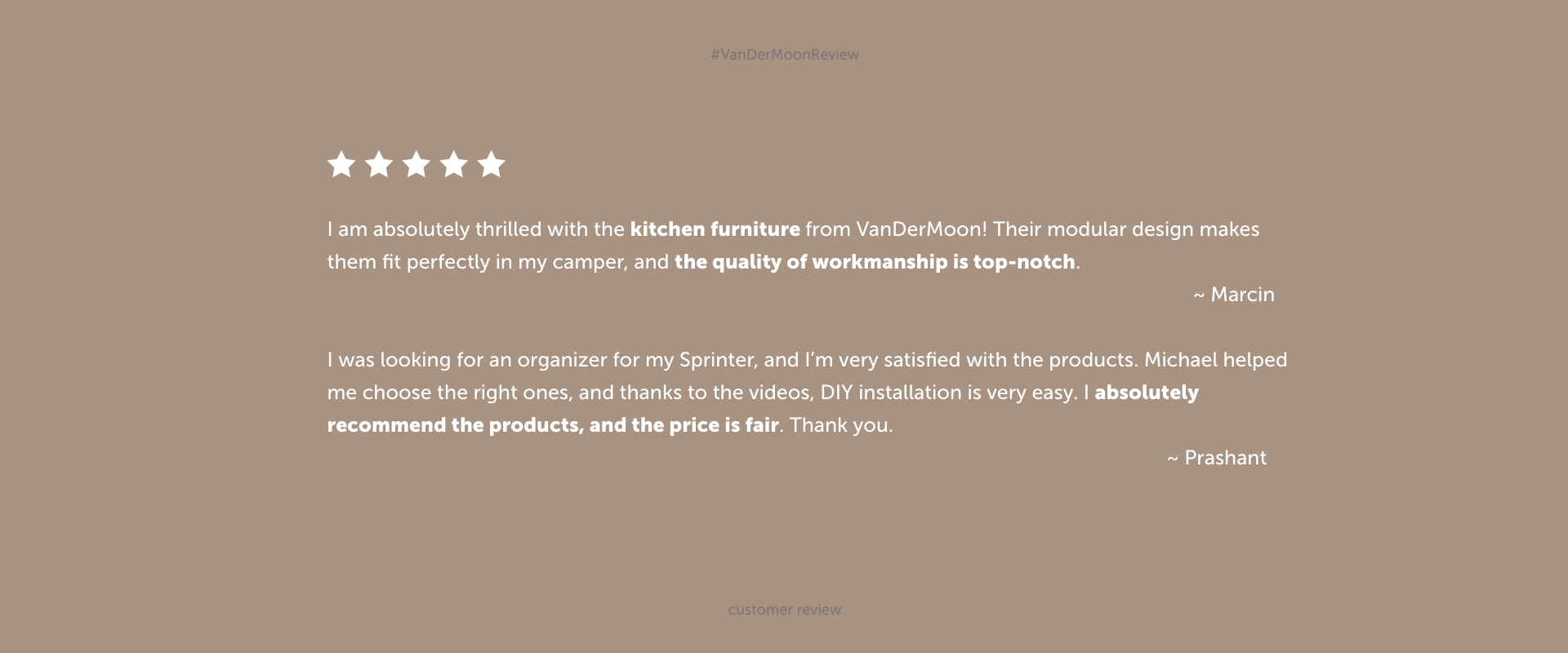 Manufacturer of caravaning furniture | VanDerMoon.com